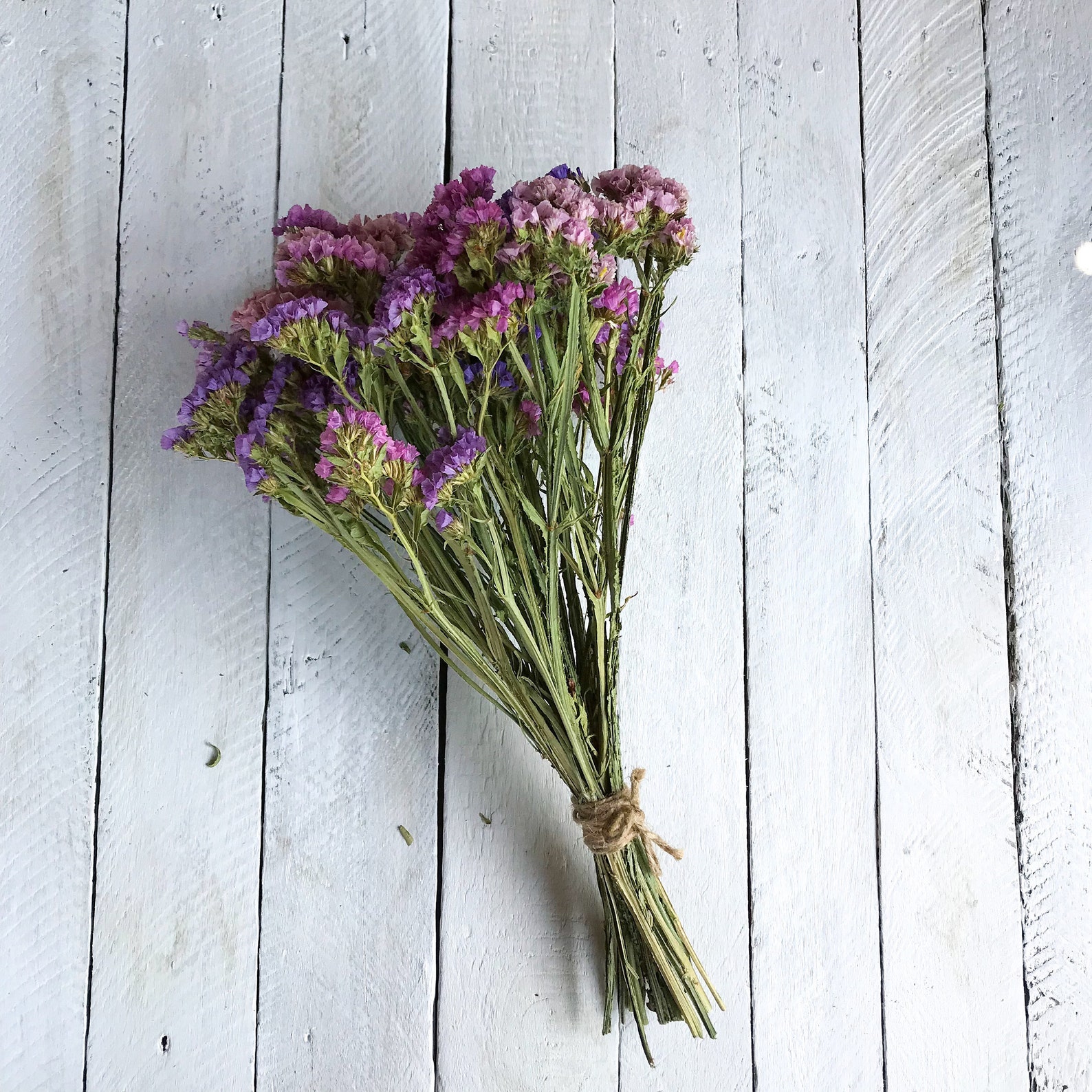 Dried Statice Bouquet Pink Limonium Dry Flower Bunch | Etsy