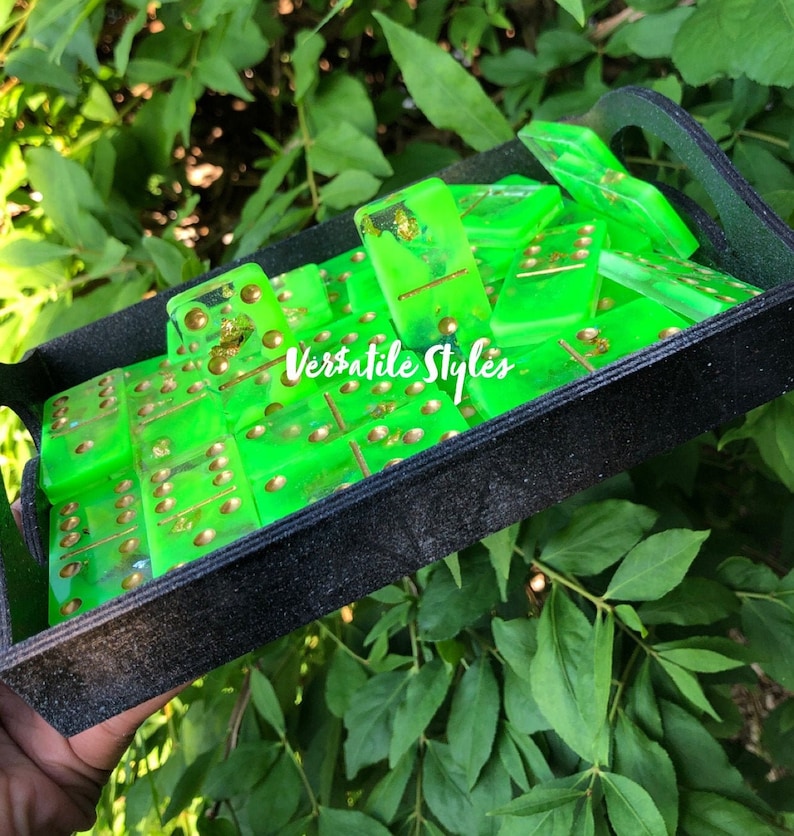 Customizable Resin Domino Set - Etsy