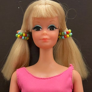 Straight Leg Body Vintage Mattel 1969 PJ Barbie Doll Rooted Eyelashes ...