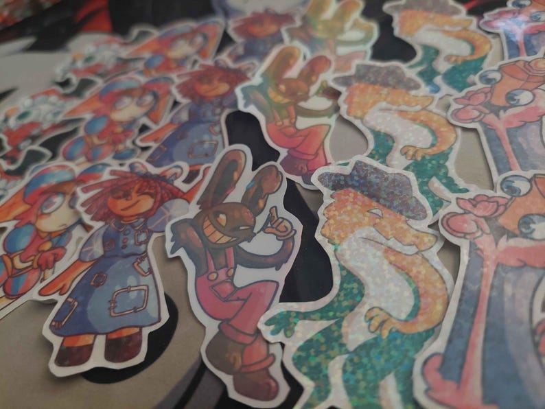The Amazing Digital Circus Candy Stickers!! - Etsy