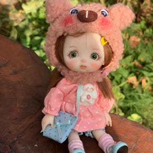 Small Doll With Movable Body Obitsu BJD Doll - Etsy