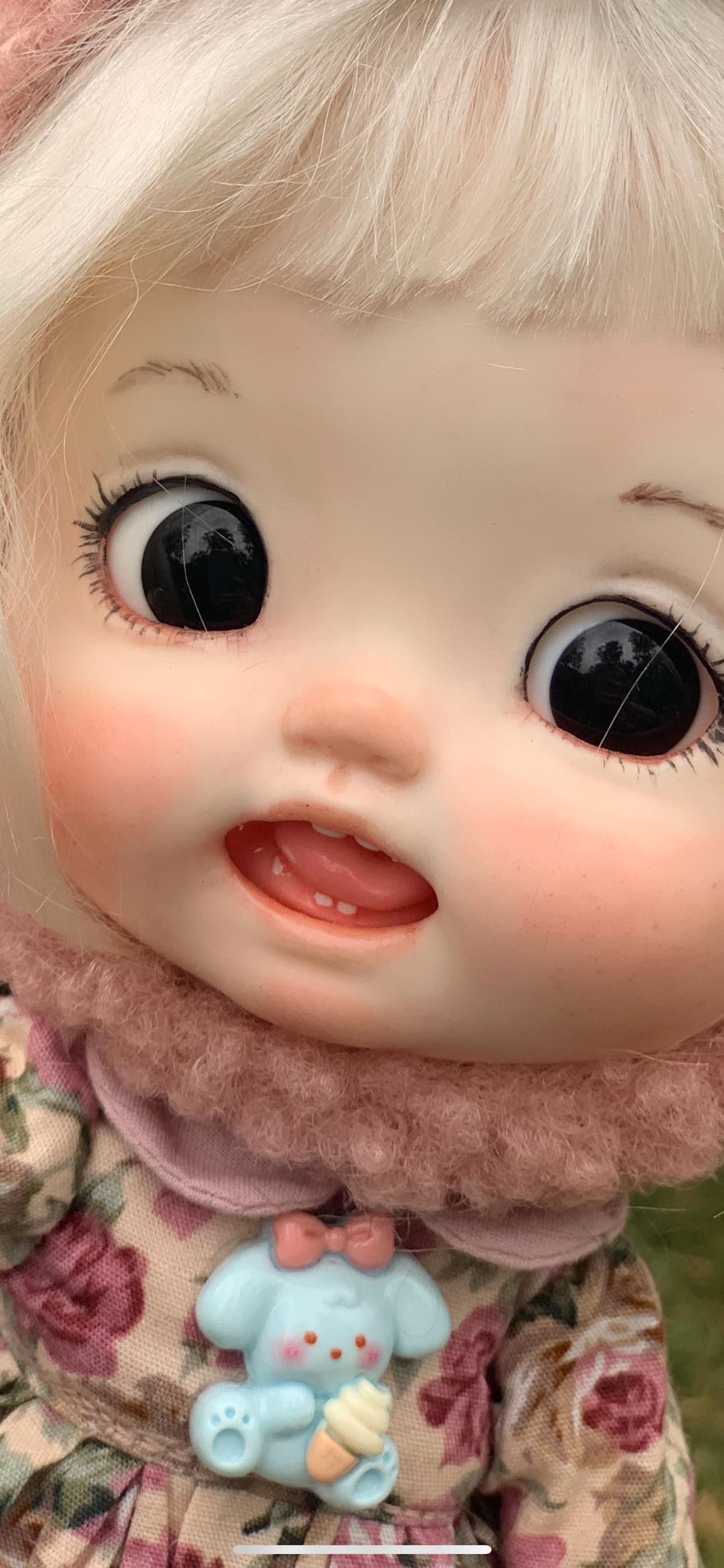 Bjd Custom Q Baby,small Blonde Doll With a Moving Body,q Baby,bjd Doll ...