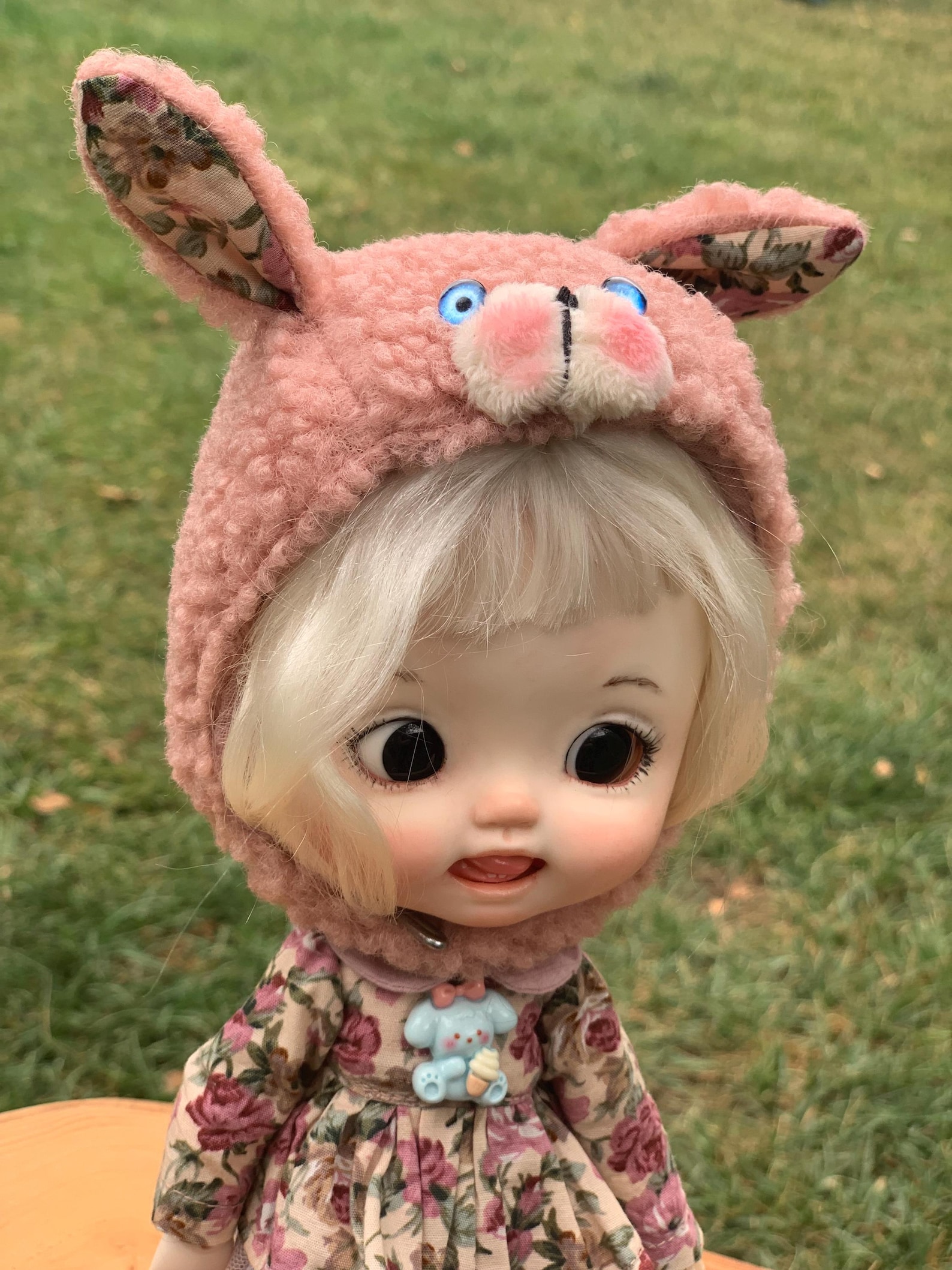 Bjd Custom Q Baby,small Blonde Doll With a Moving Body,q Baby,bjd Doll ...