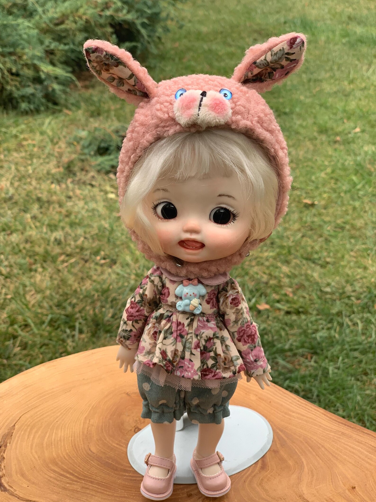 Bjd Custom Q Baby,small Blonde Doll With a Moving Body,q Baby,bjd Doll ...