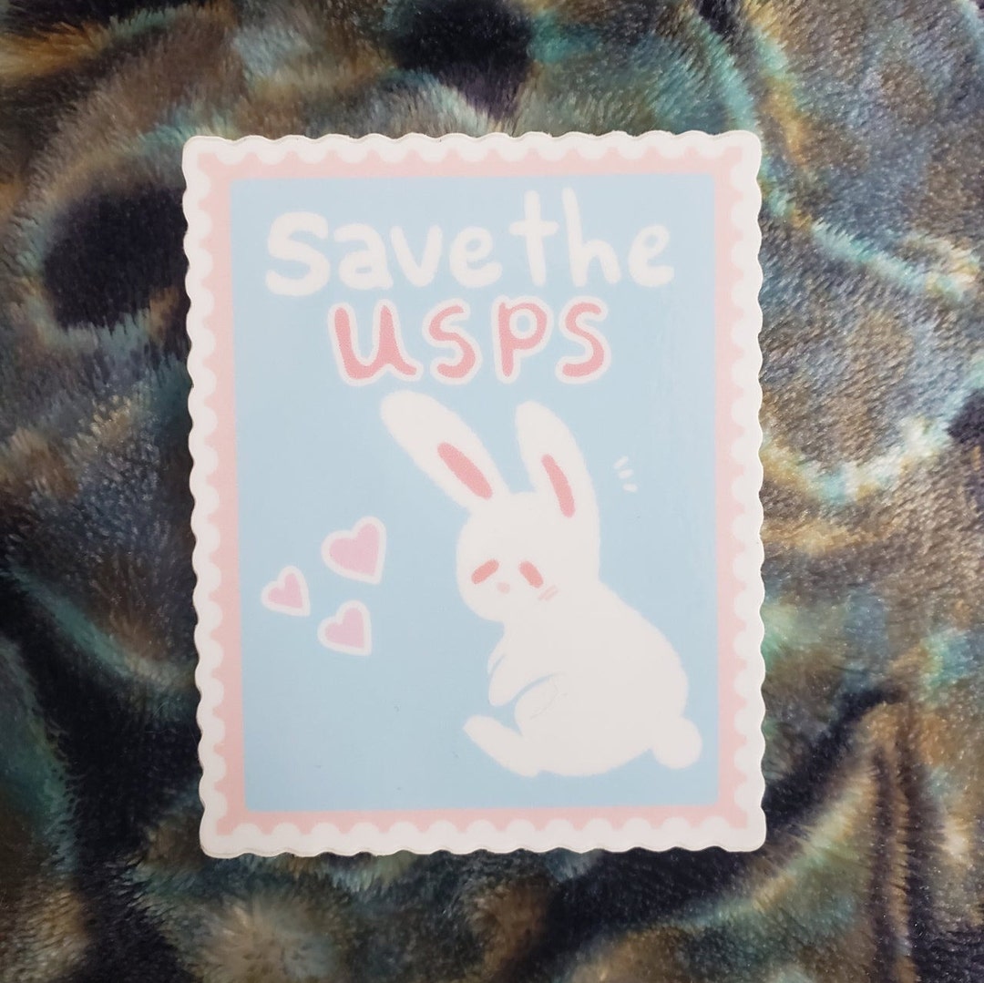 Save the USPS - Bunny Stamp Design - Etsy