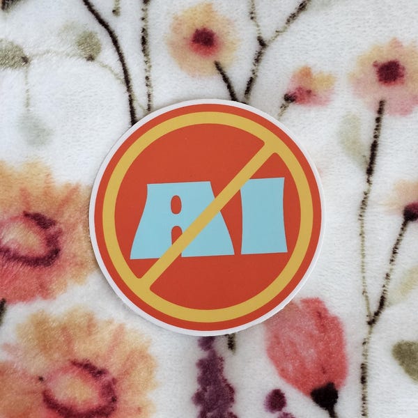 Anti Ai Decal - Etsy