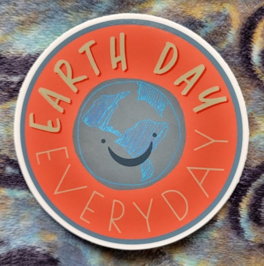 Earth Day Everyday Sticker - Etsy