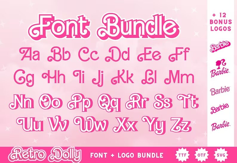 Retro Dolly Font SVG and OTF TTF Canva & Cricut Compatible - Etsy Australia