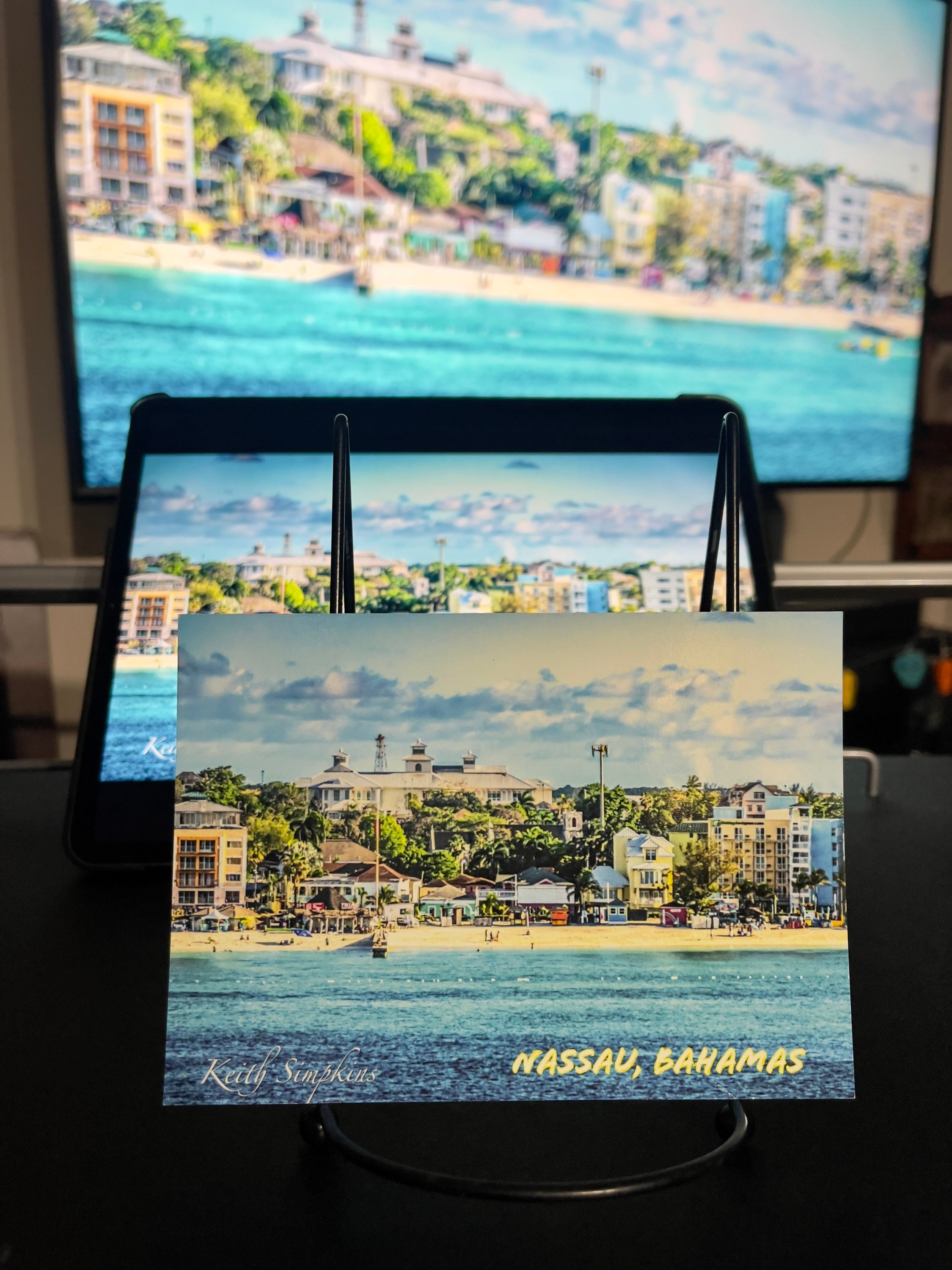 Nassau Bahamas Postcard, Landscape Photography Postcard, Original Art ...