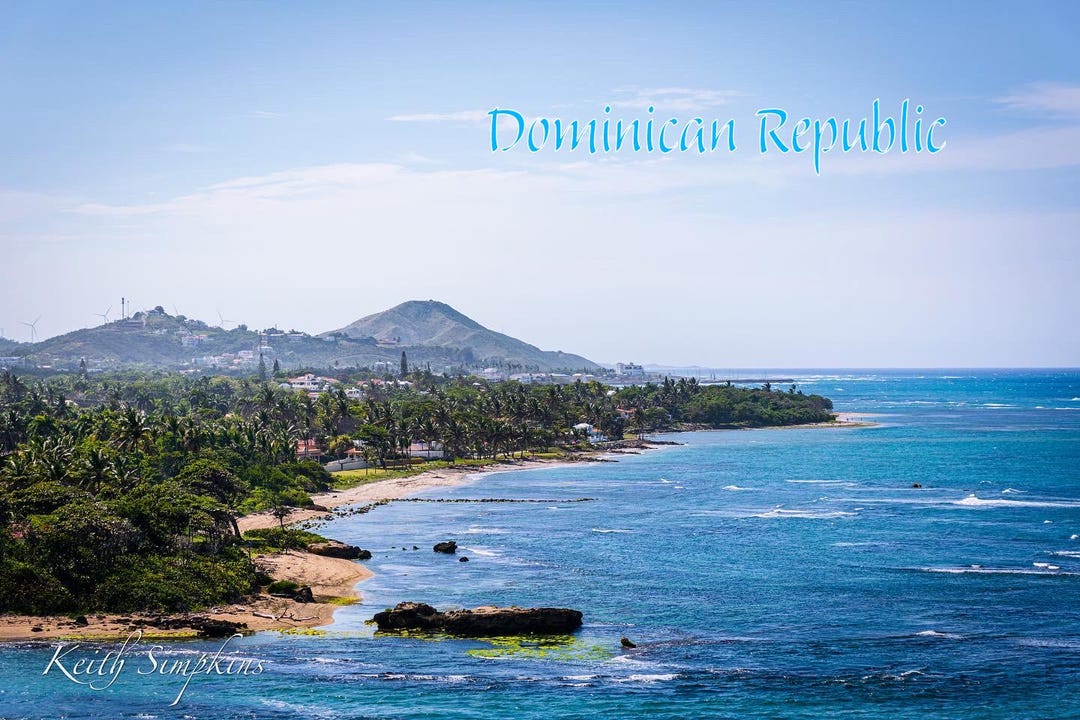 The Dominican Republic Postcard (the Coast), Landscape Postcards ...