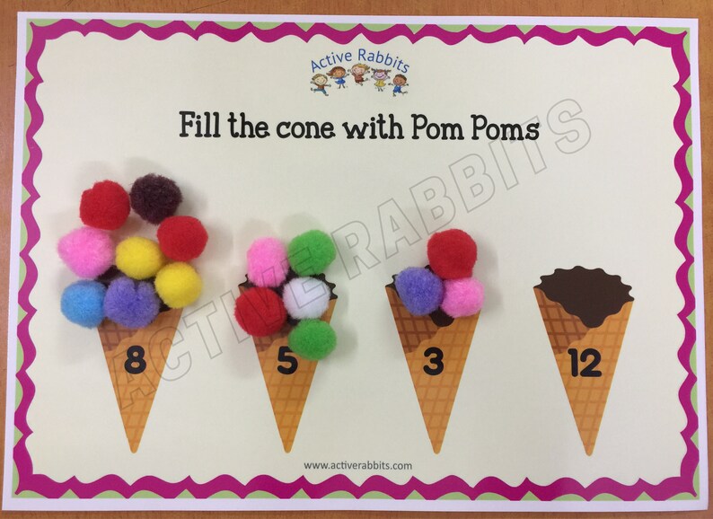 Pompoms Play Activity Fine Motor Busy Bag Quiet Book for - Etsy