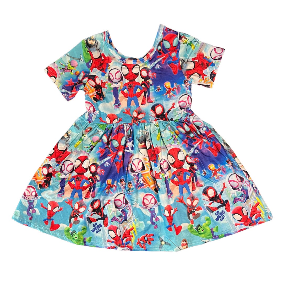 Character Heros Short Sleeve Girls Dress, Party Dress, Halloween Dress ...