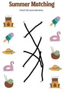 Picture - Numbers - Objects Matching Book. - Etsy