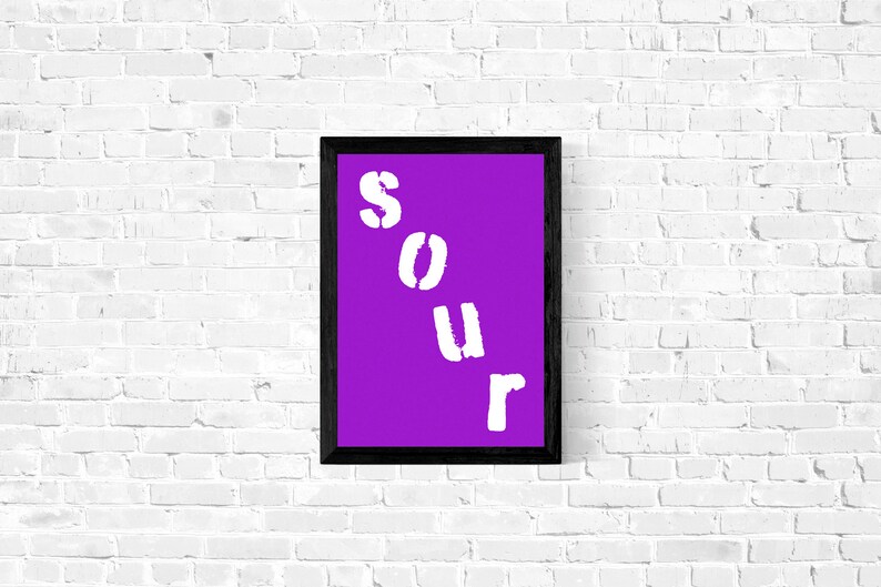 Olivia Rodrigo - SOUR Poster Print (A4) - Etsy
