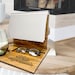 Personalized Wooden Book Valet: Reader Gift With Coffee Mug & Glasses ...