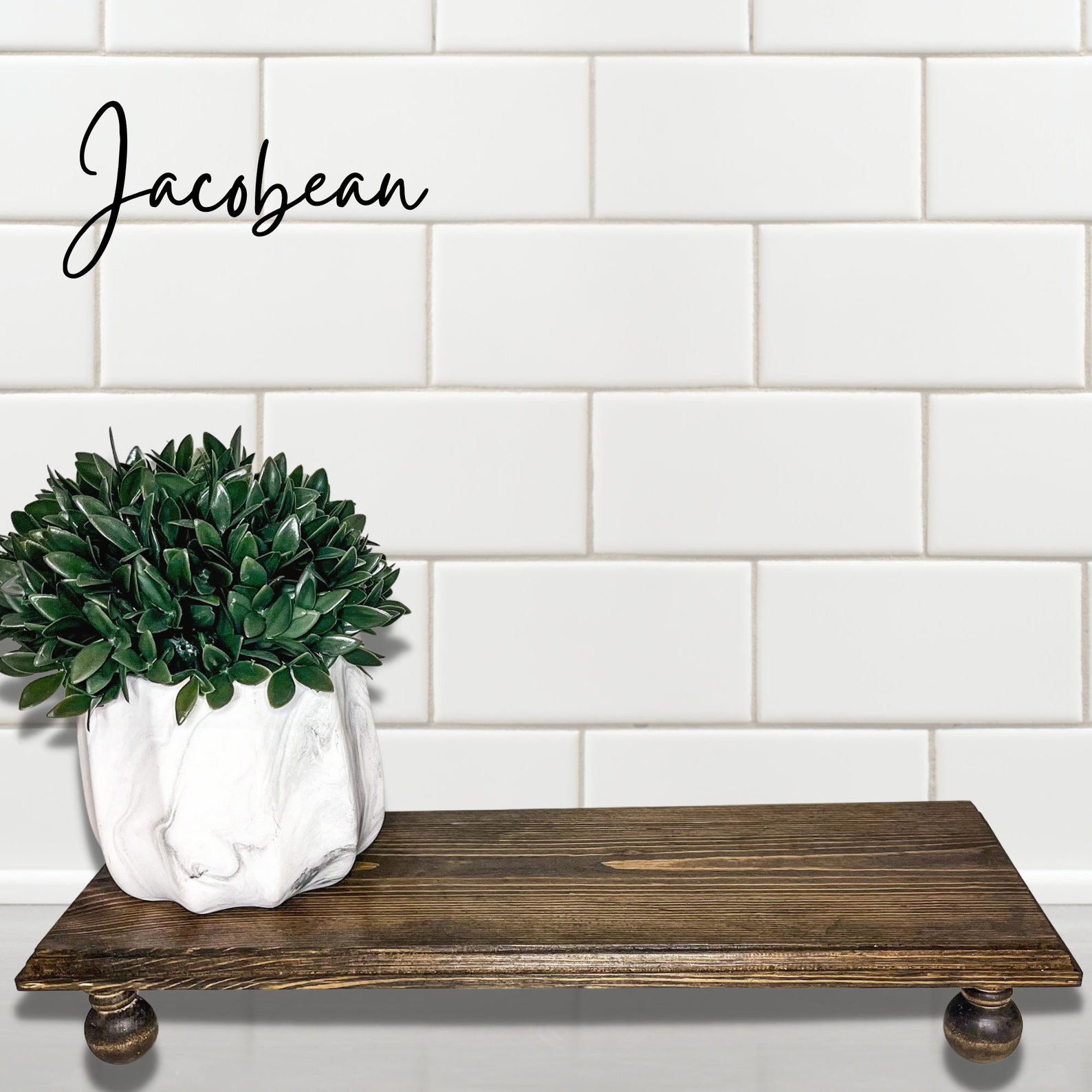 Farmhouse Riser Rectangle Riser With Feet Wood Pedestal - Etsy