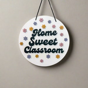 Teacher Sign, Teacher Gift, Classroom Door Hanger, Teacher Name Sign ...
