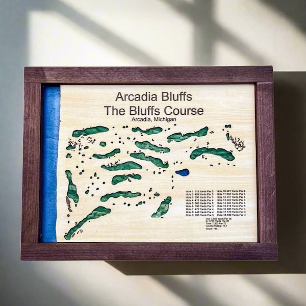 Golf Course Custom Map Sign - Etsy