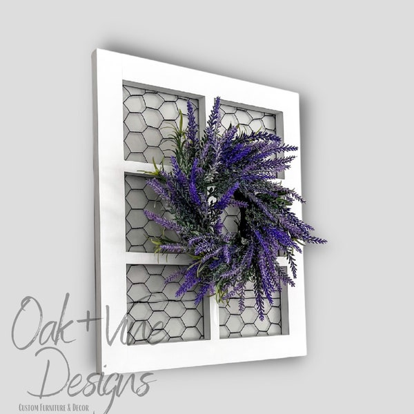 Window Frame With Wreath - Etsy