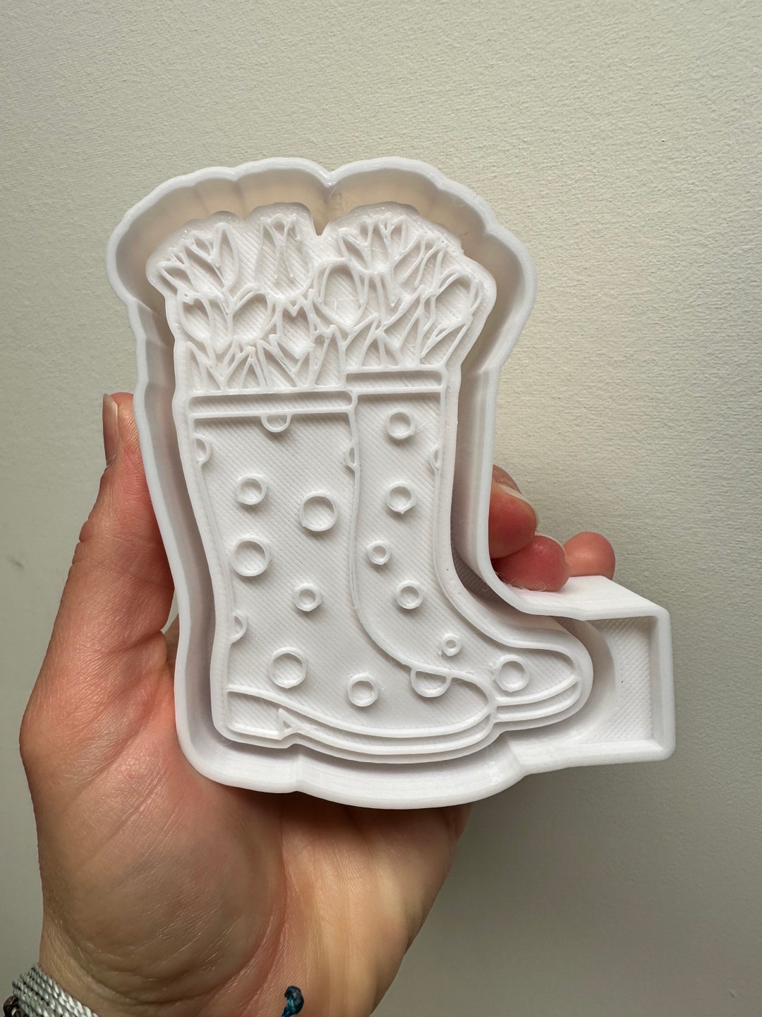 Rainboots With Flowers Freshie Mold - Etsy