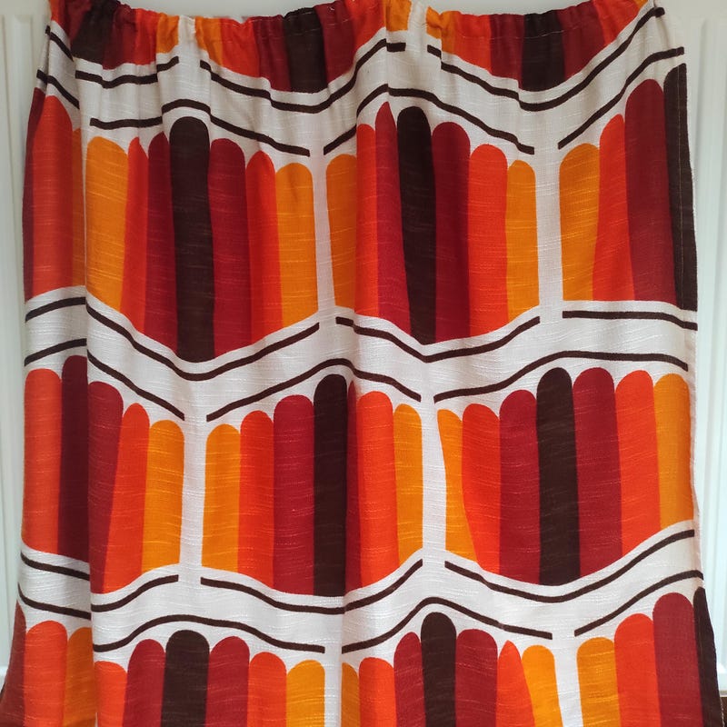 1970s Curtains - Etsy