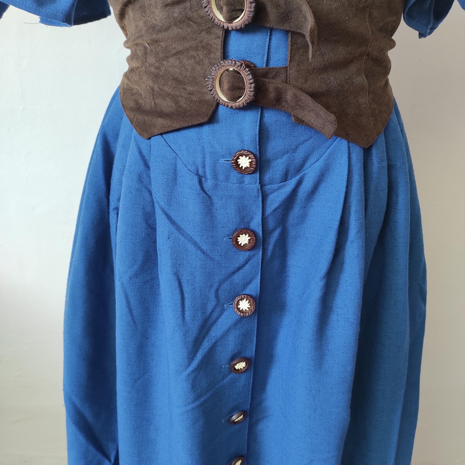 Vintage Dress Austrian Tyrolean, Vintage Dirndl Dress, Cottage Dress ...