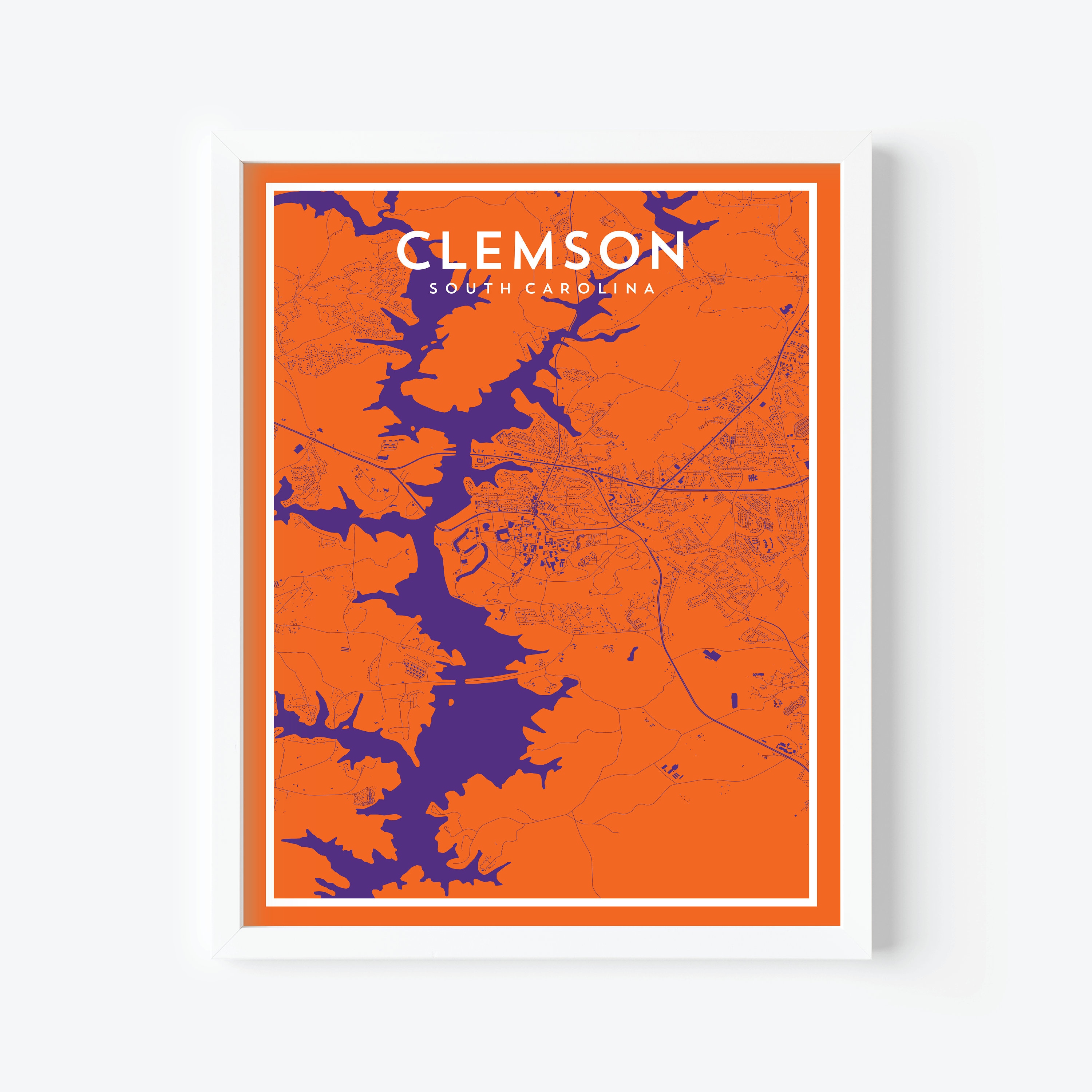 Clemson Area Map