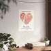 Heart Map Engagement Print – Custom Anniversary Gift - Etsy
