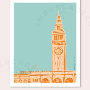 Ferry Building Art Print by Embarcadero Prints Ferry Building Wall Art ...