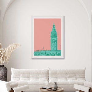 Ferry Building Art Print by Embarcadero Prints Ferry Building Wall Art ...