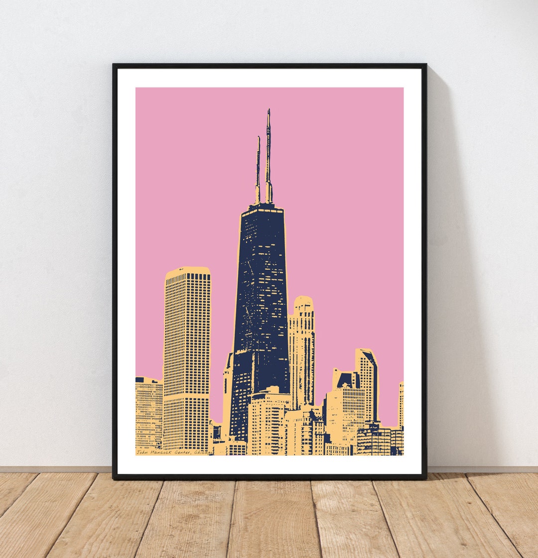 John Hancock Center Art Print by Embarcadero Prints John Hancock Center ...