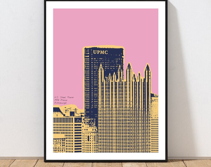 US Steel Tower and PPG Place Art Print by Embarcadero Prints ...