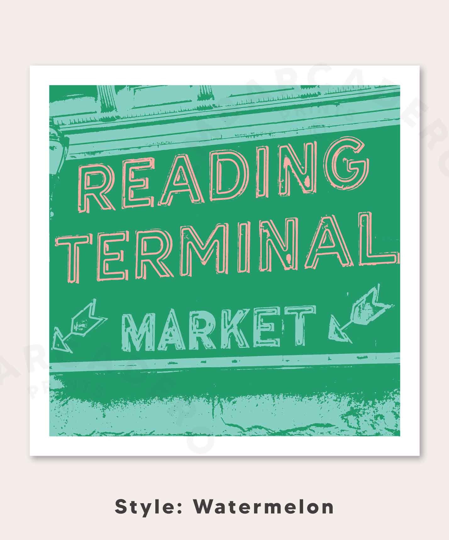 Reading Terminal Market Art Print by Embarcadero Prints - Etsy
