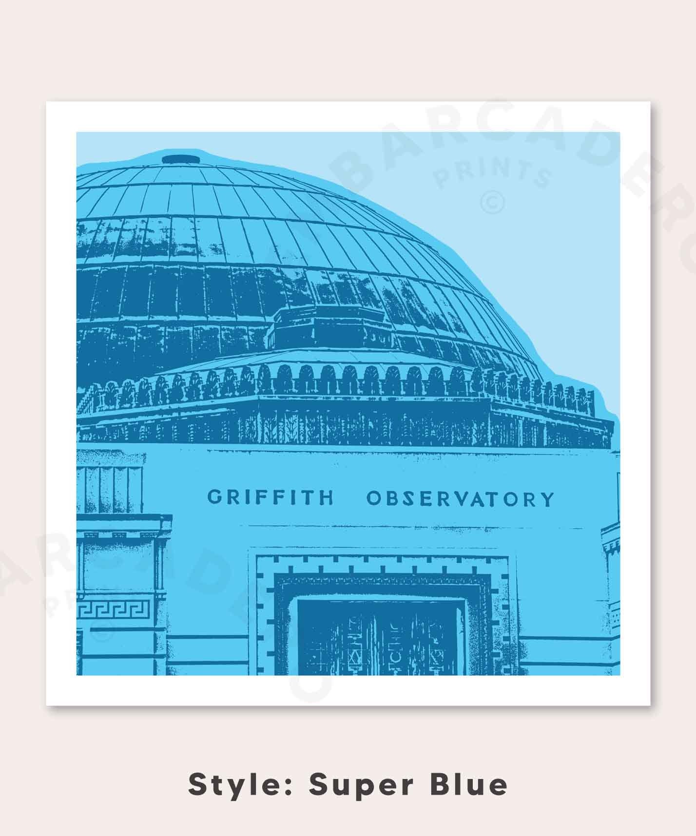 Griffith Observatory Art Print by Embarcadero Prints - Etsy