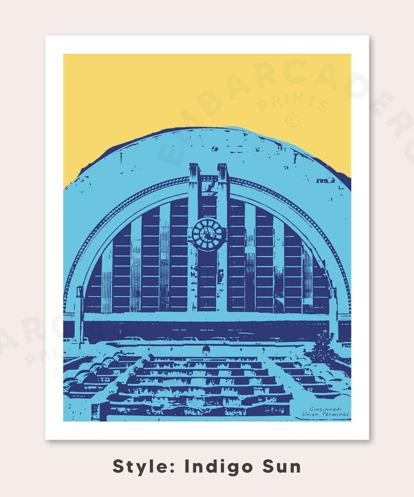 Cincinnati Union Terminal Art Print by Embarcadero Prints | Etsy
