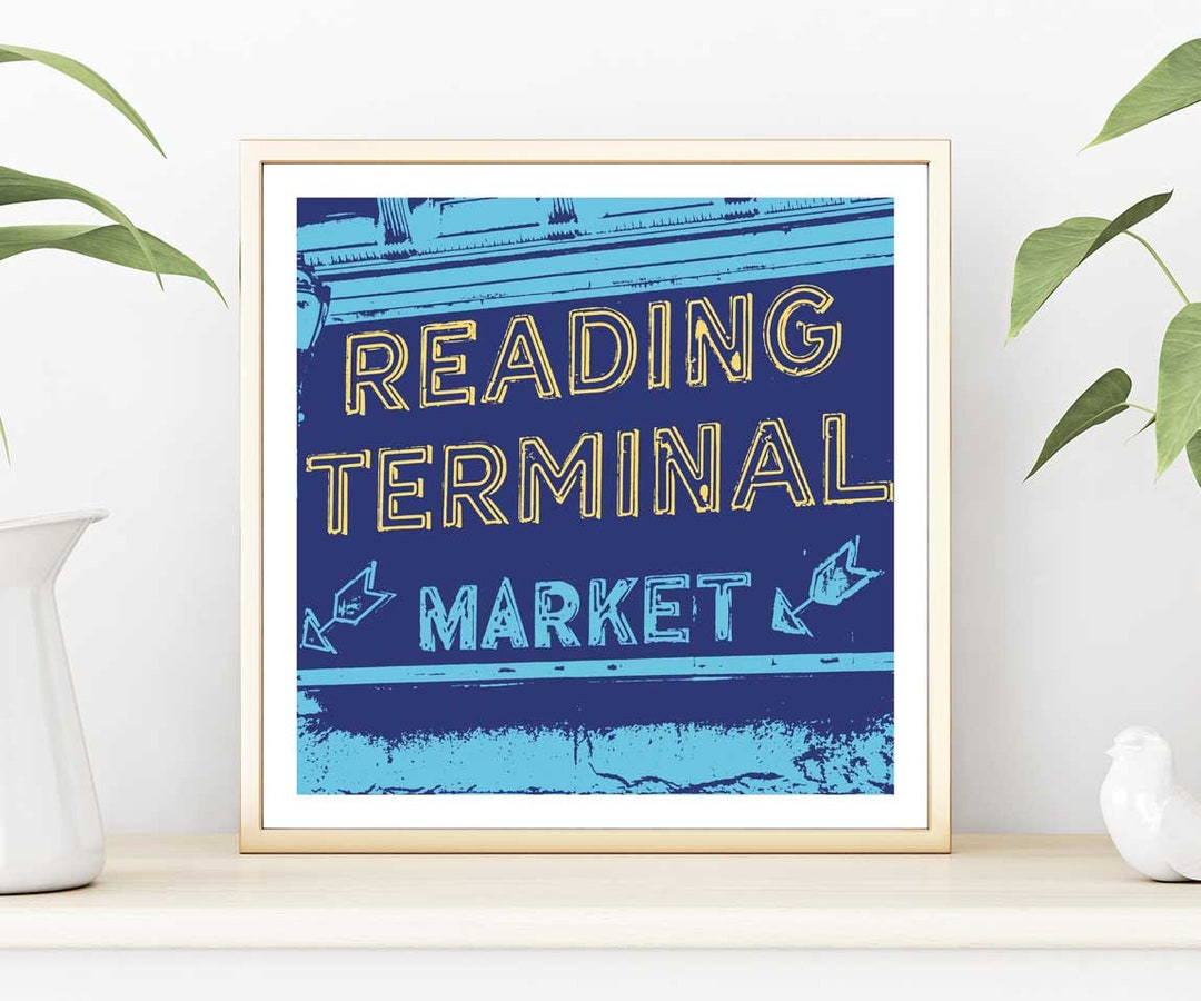 Reading Terminal Market Art Print by Embarcadero Prints | Reading ...
