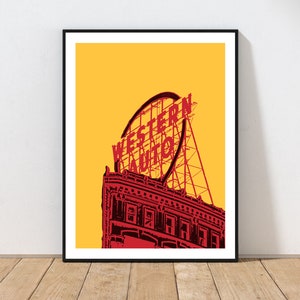 Western Auto Building Art Print by Embarcadero Prints - Etsy