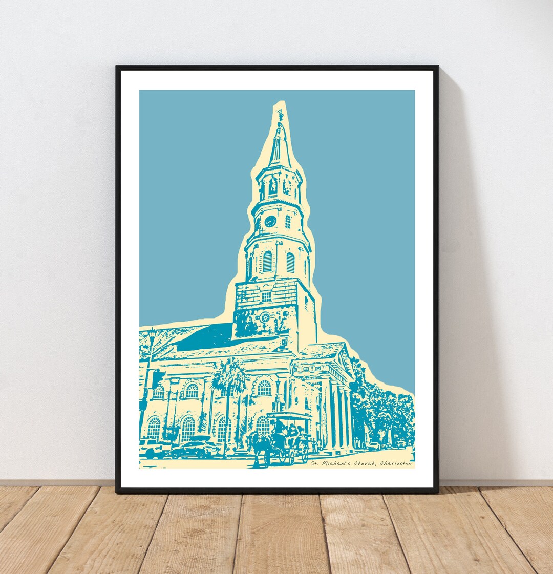 St. Michael's Church Art Print by Embarcadero Prints St. Michael's ...