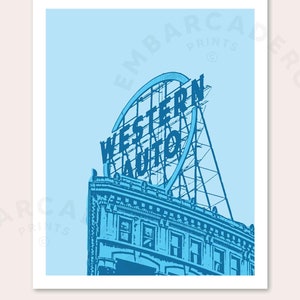 Western Auto Building Art Print by Embarcadero Prints - Etsy