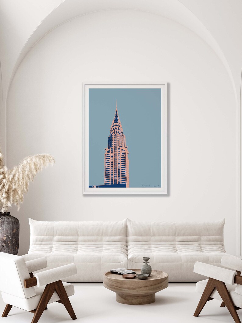 Chrysler Building Art Print by Embarcadero Prints Chrysler | Etsy