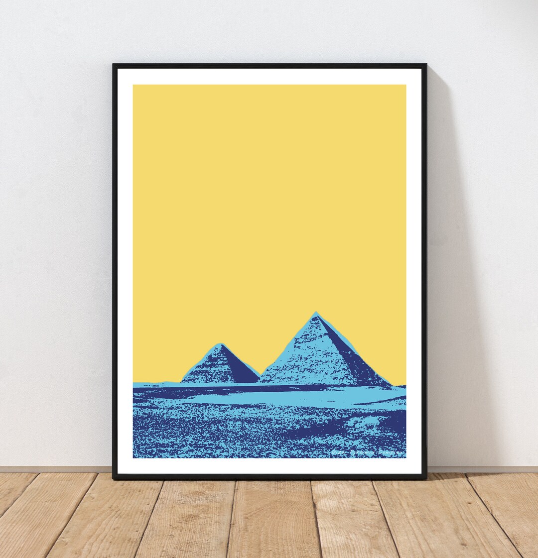 Giza Pyramid Art Print by Embarcadero Prints Giza Pyramid Wall Art ...