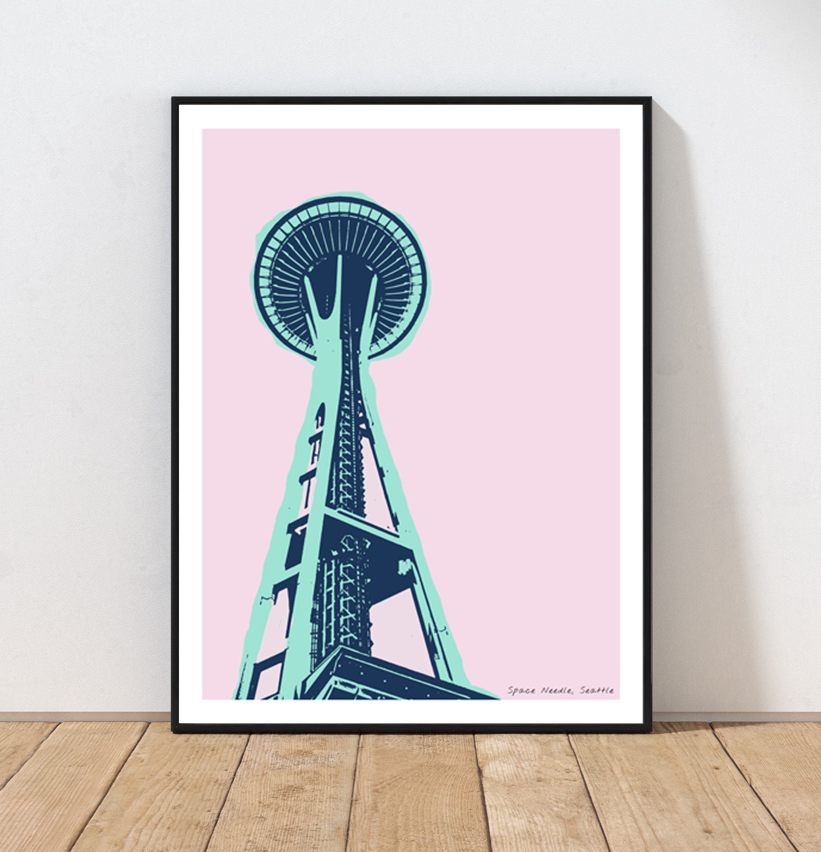 Space Needle Art Print by Embarcadero Prints Space Needle | Etsy