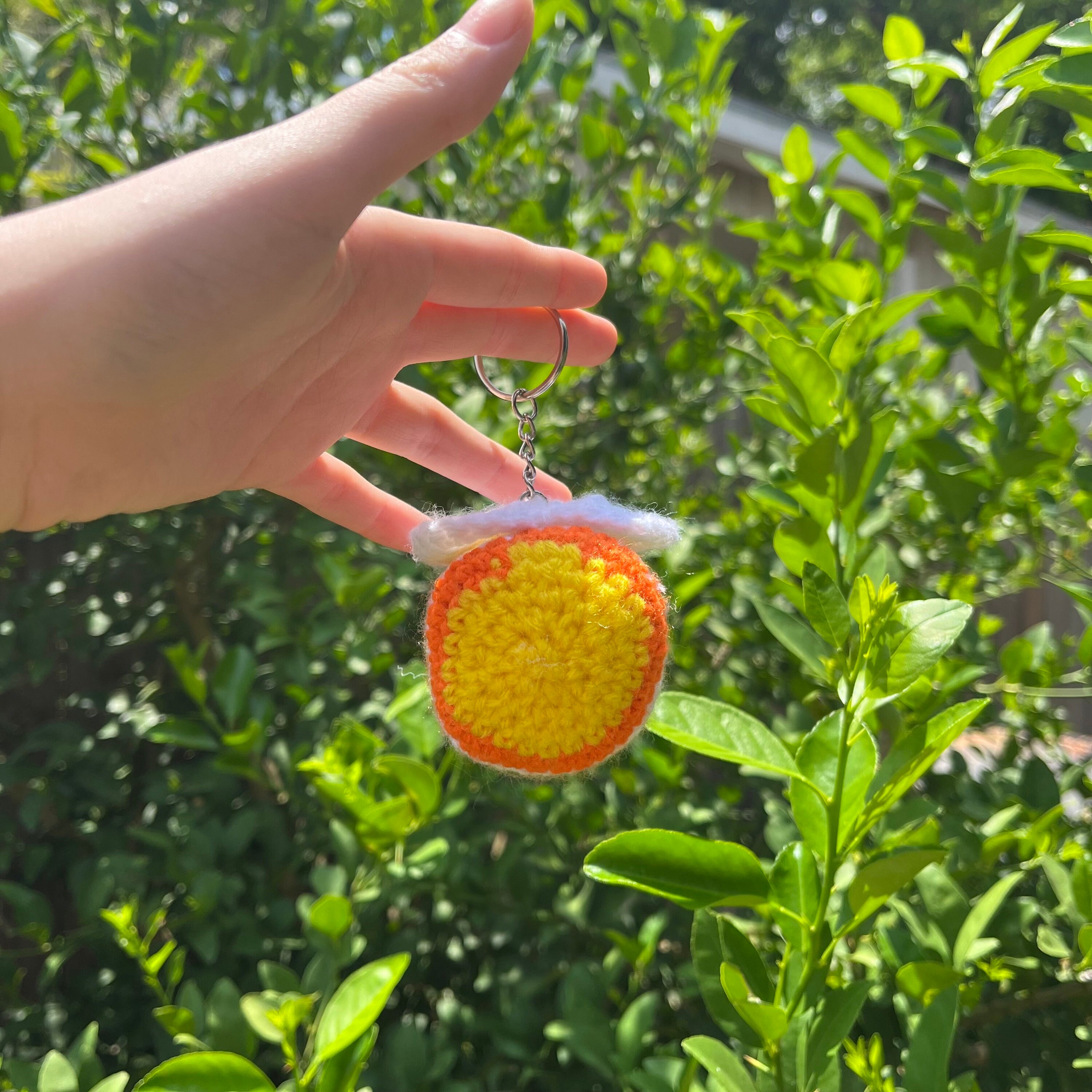 Crochet Candy Corn Bee Keychain - Etsy