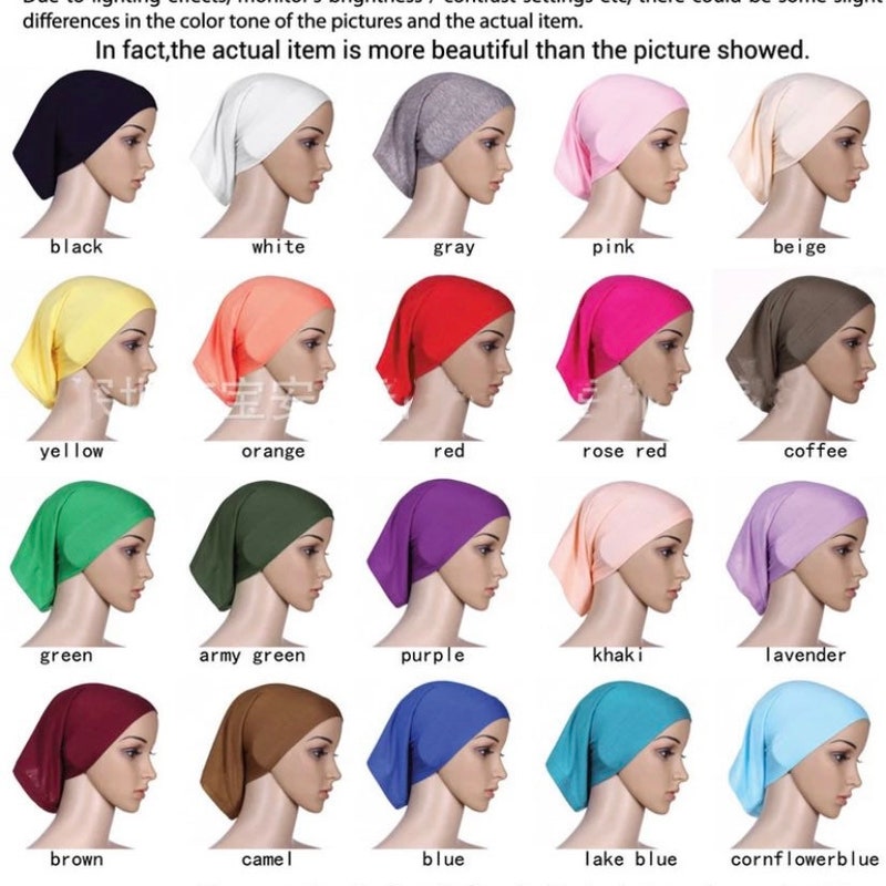 Hijab Under Cap - Etsy