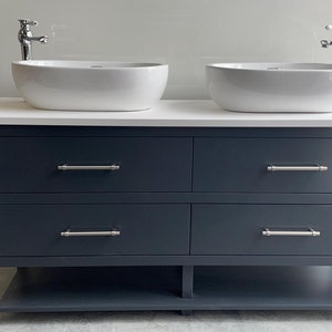 Norton Double Vanity Unit | Bathroom Washstand With Sit-on Basins ...