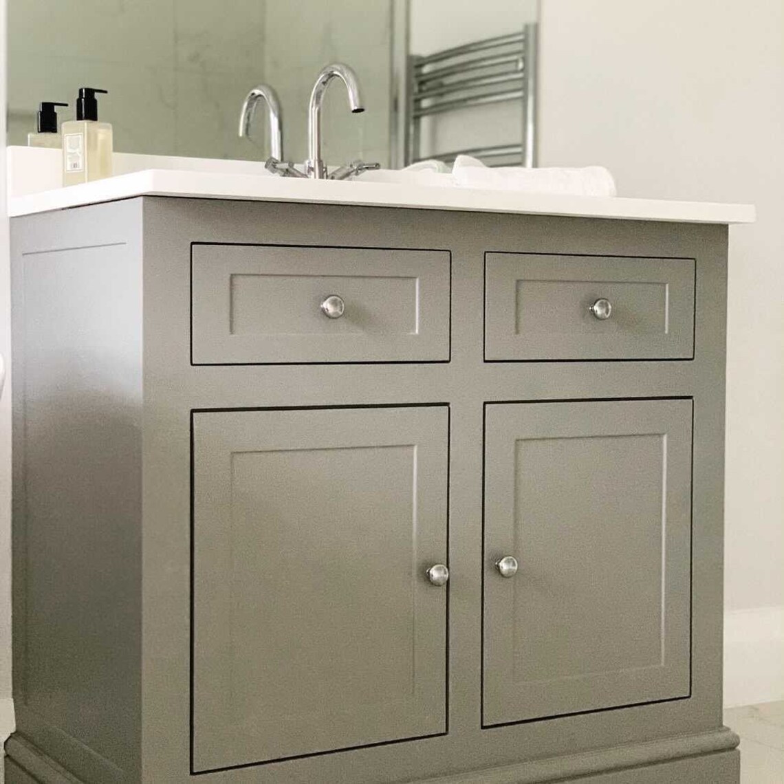 Cathedral Painted Vanity Unit With Single Undermount Basin. - Etsy