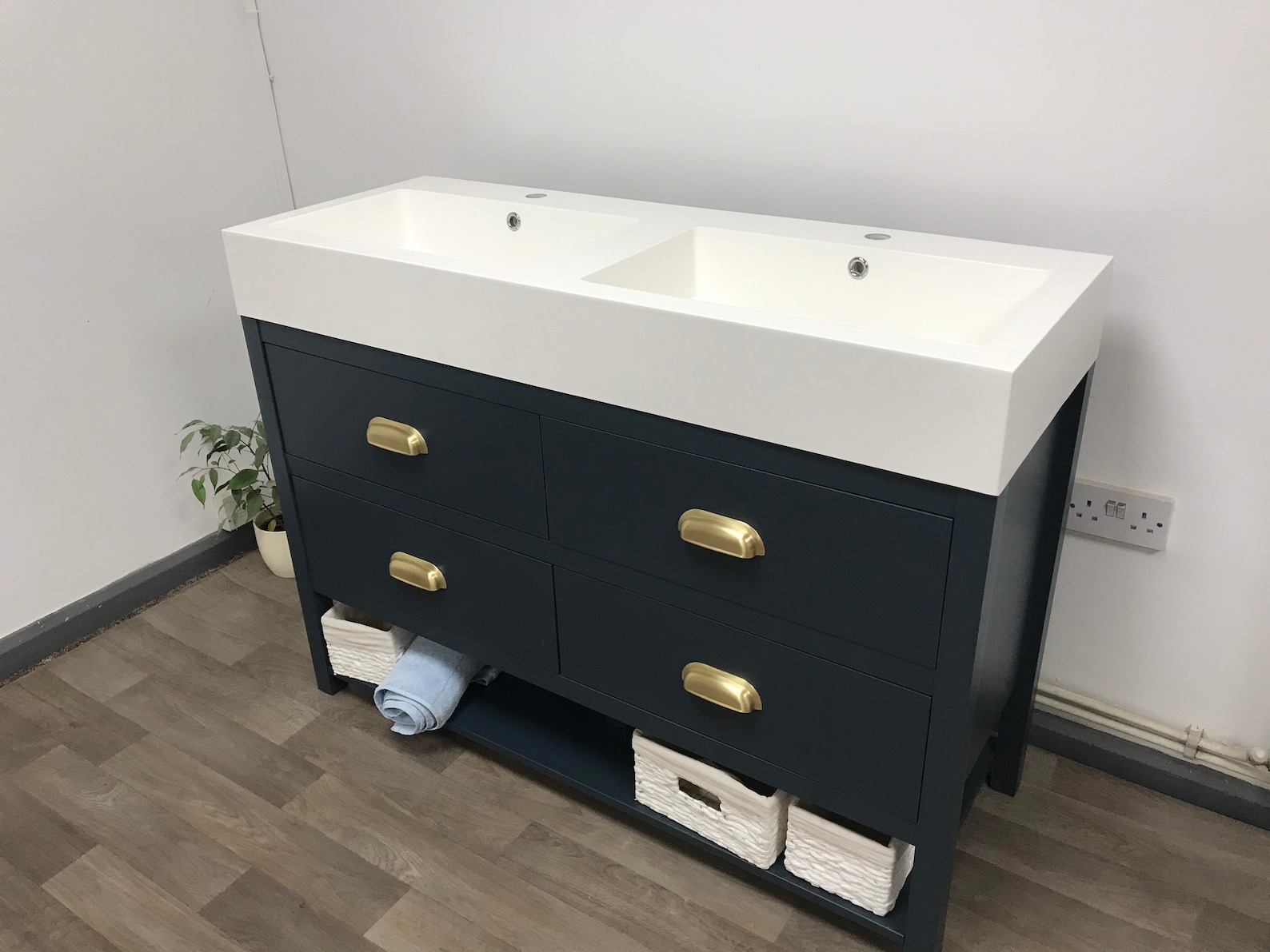 Painted Vanity Unit | Ceramic Basin | Any Colour | Norton Vanity - Etsy UK