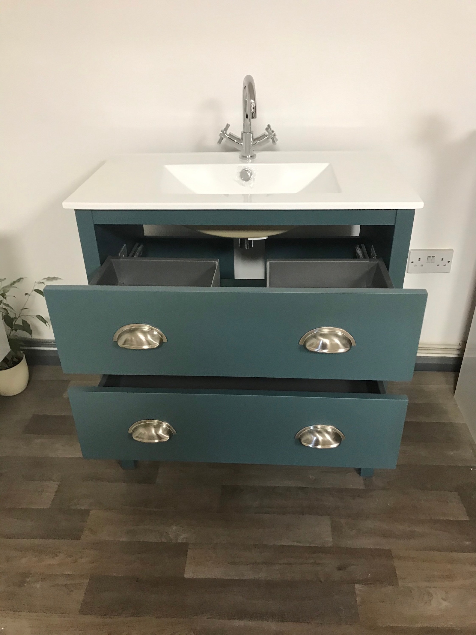 Painted Vanity Unit | Ceramic Basin | Any Colour | Norton Vanity - Etsy UK
