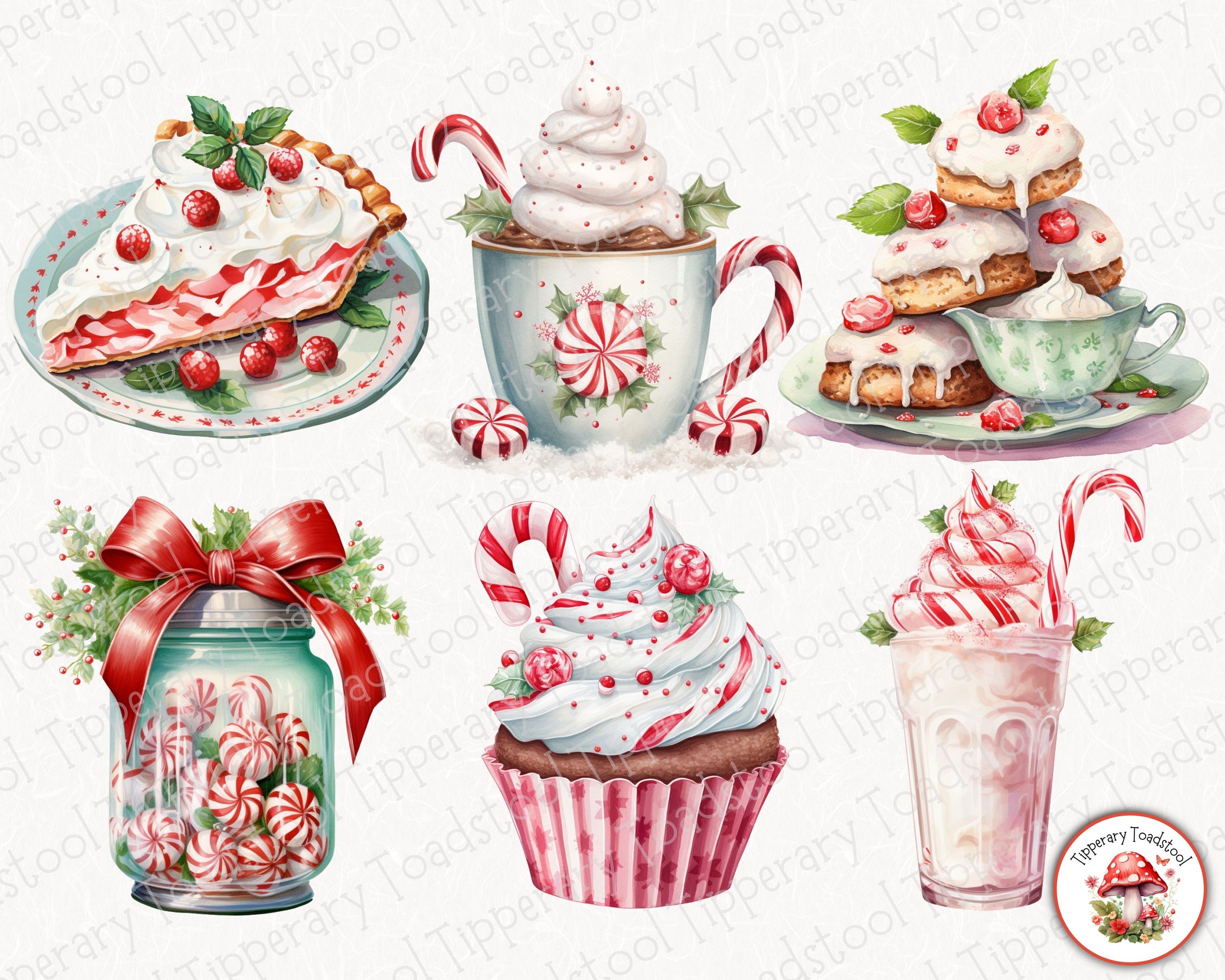 Christmas Peppermint Clipart, Digital Clipart, Clipart Graphics ...
