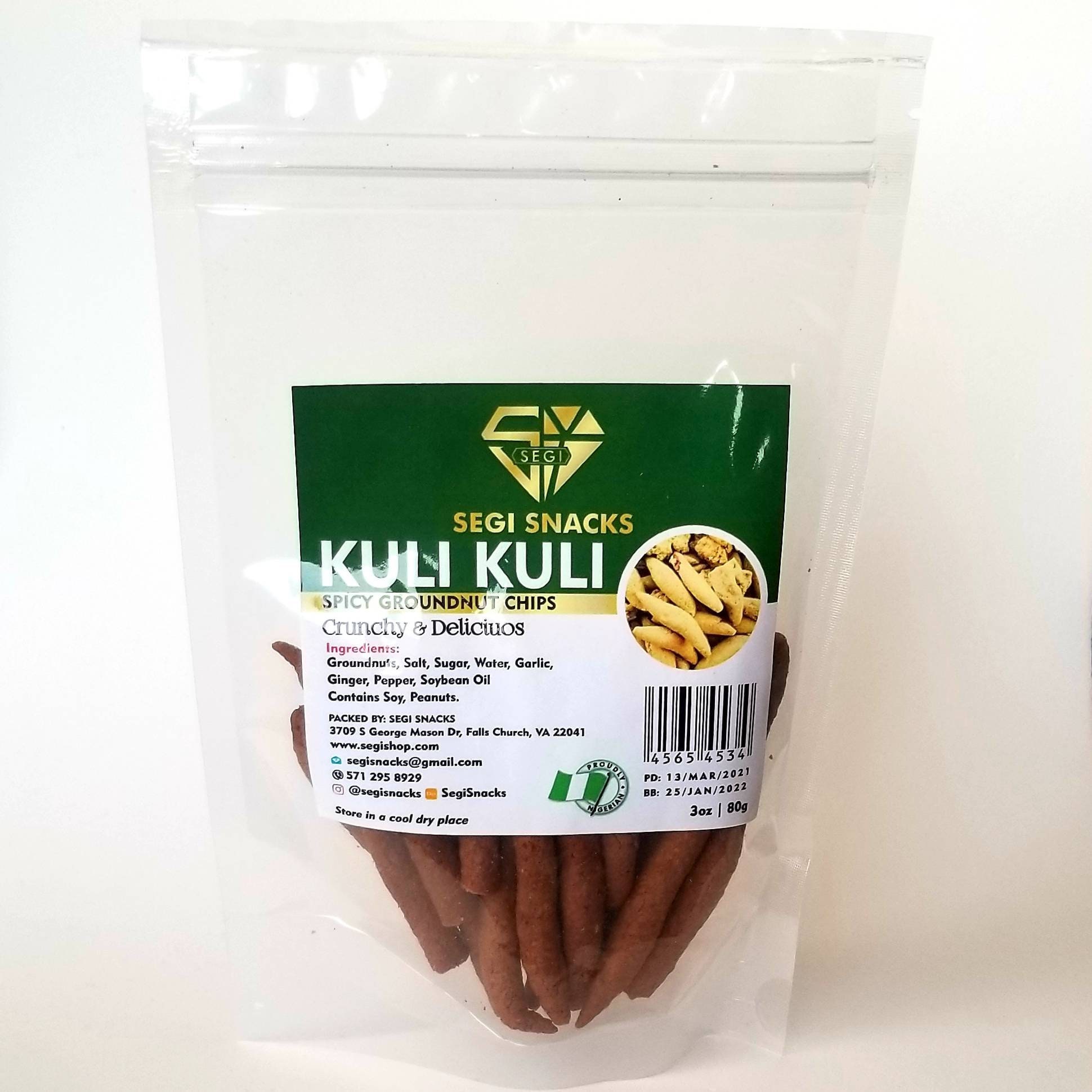 Kuli Kuli spicy Groundnut Chips 80g - Etsy